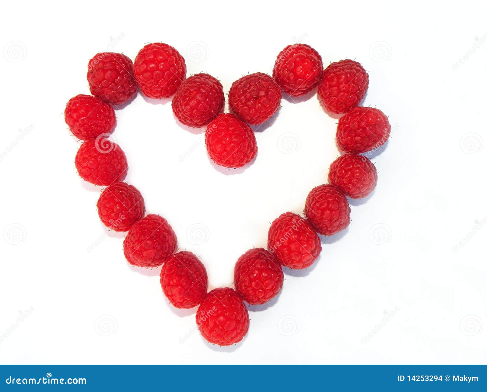 Raspberry Heart stock photo. Image of freshness, raspberries - 14253294