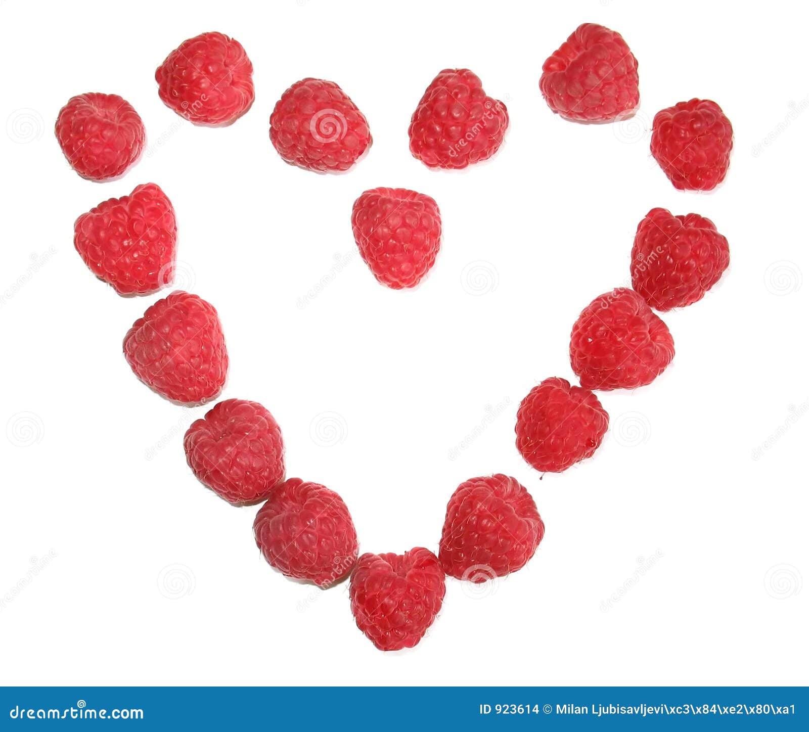 Raspberry heart 2 stock photo. Image of healthy, pink, vitamin - 923614