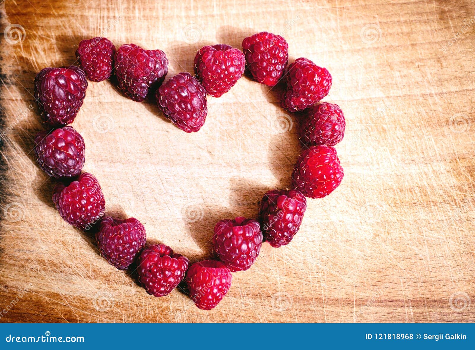 Raspberry heart stock photo. Image of abstract, diet - 121818968