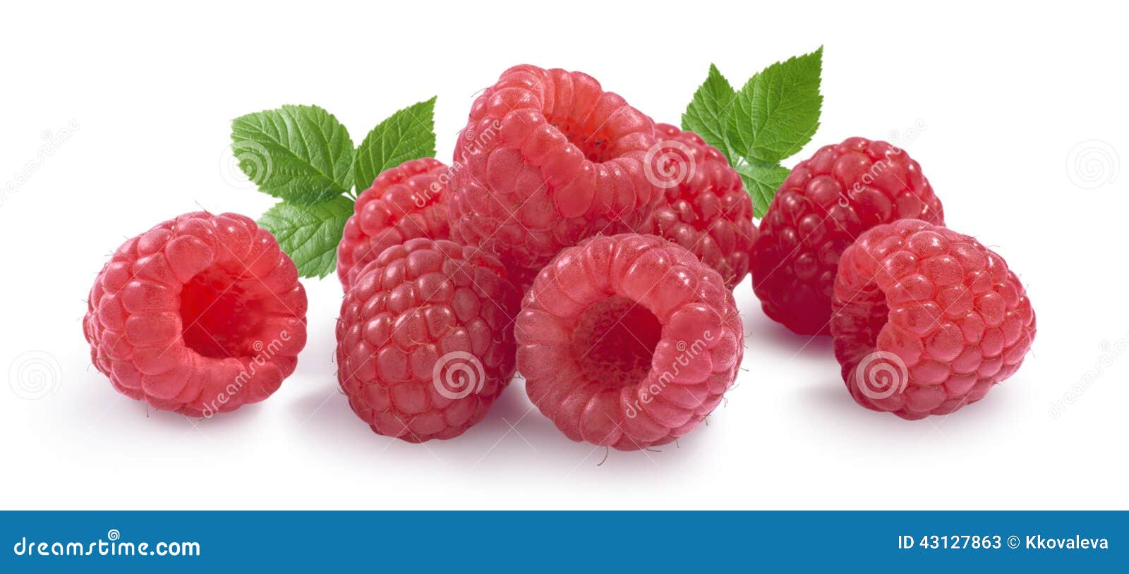 Isolated Raspberry. Yellow And Red Raspberries With Leaves Isolated On ...