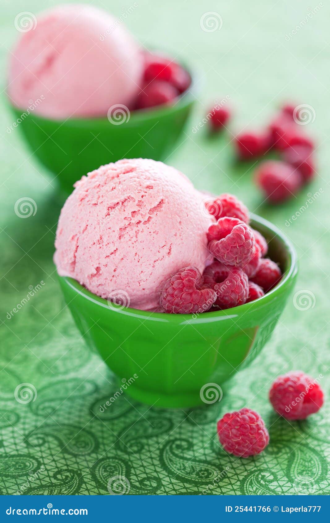 Raspberry ice cream stock photo. Image of frozen, food - 25441766