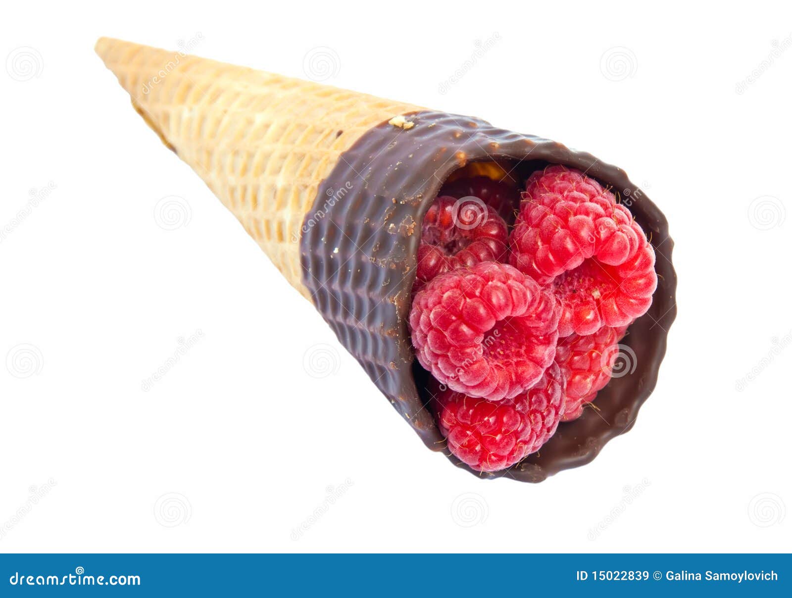 Raspberry ice cream cone stock image. Image of composition - 15022839