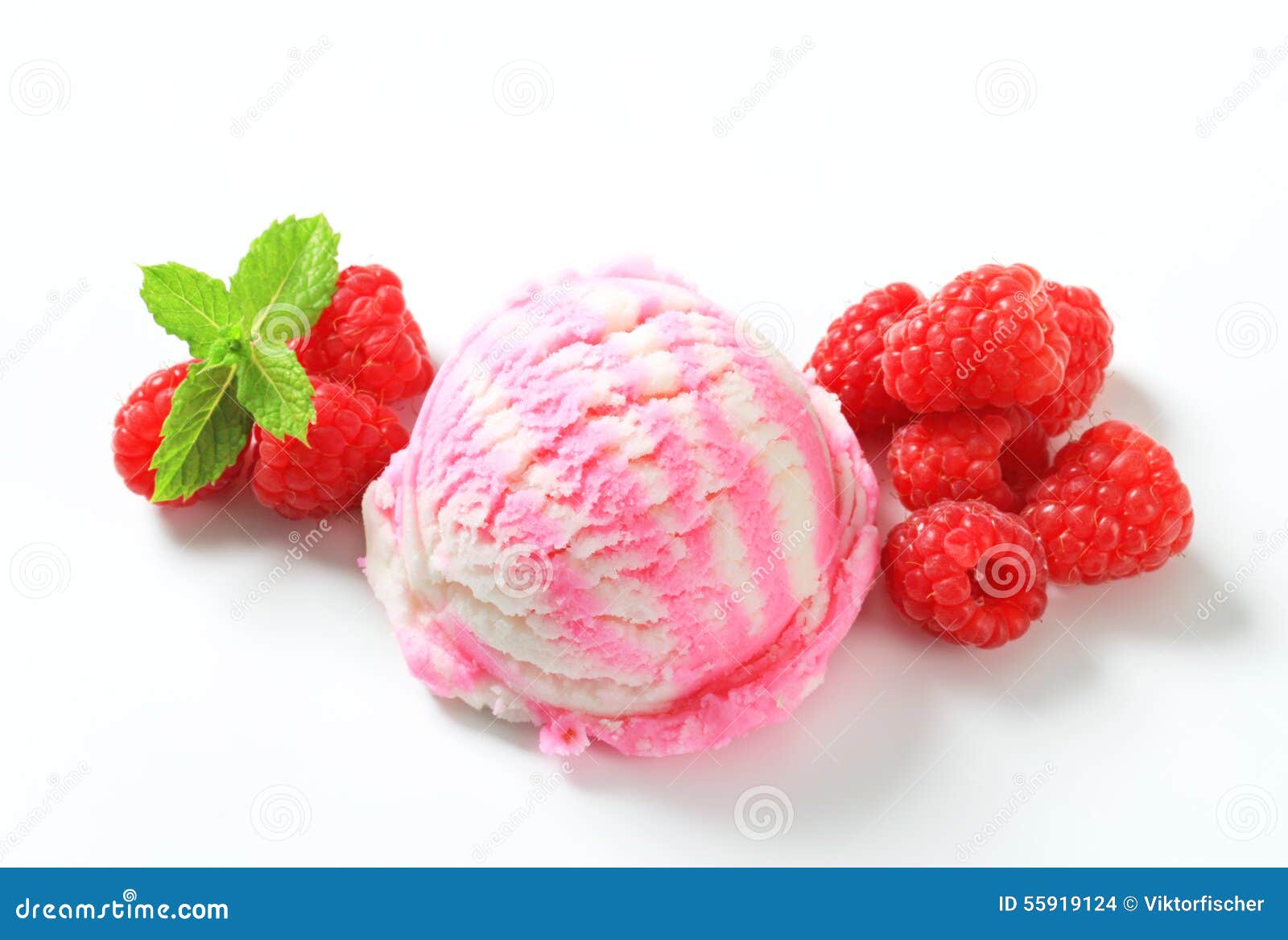 Raspberry ice cream stock photo. Image of pink, raspberries - 55919124