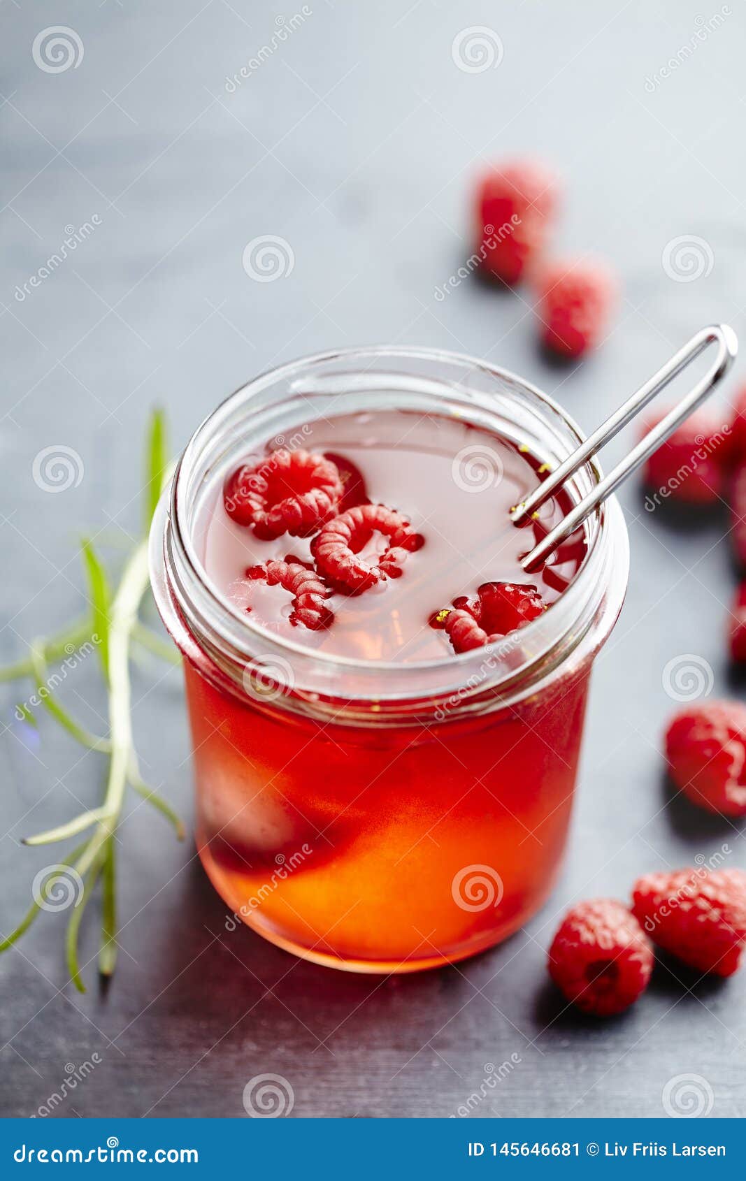 Raspberry Ice Tea stock image. Image of drink, beverage - 145646681