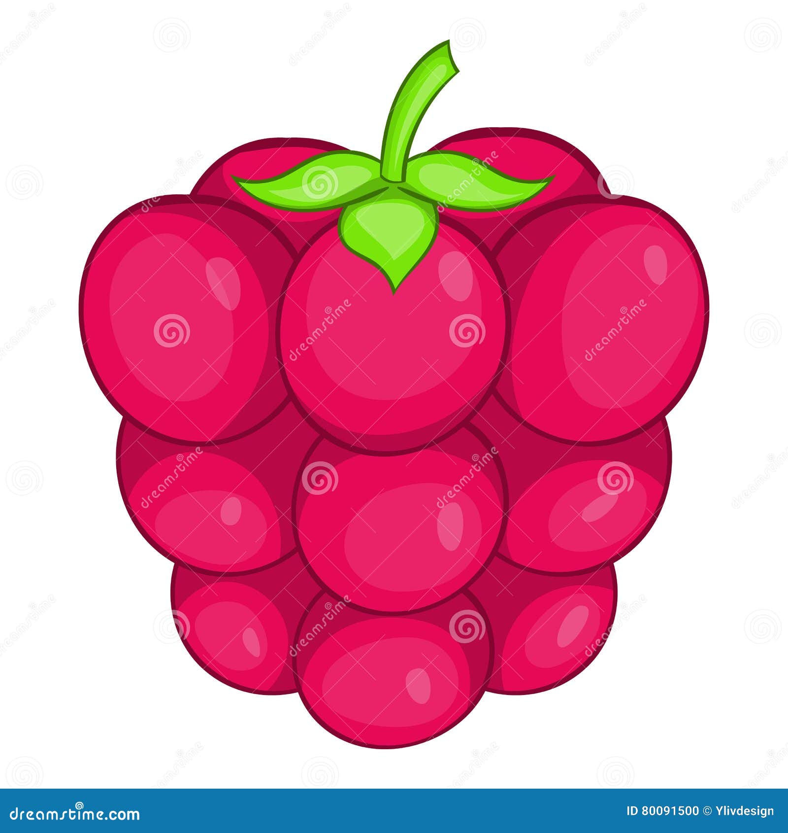 Raspberry Icon, Cartoon Style Stock Vector - Illustration of cartoon ...