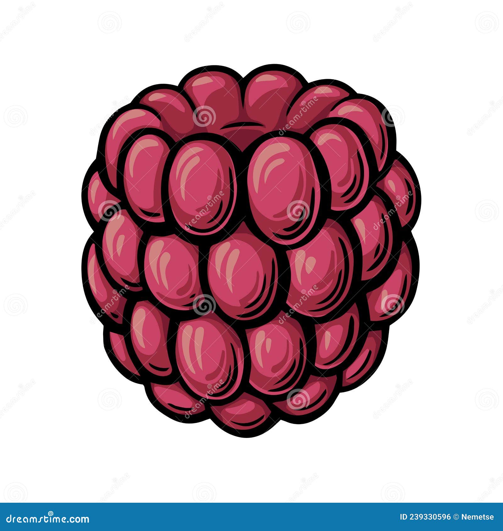 Raspberry icon stock illustration. Illustration of abstract - 239330596