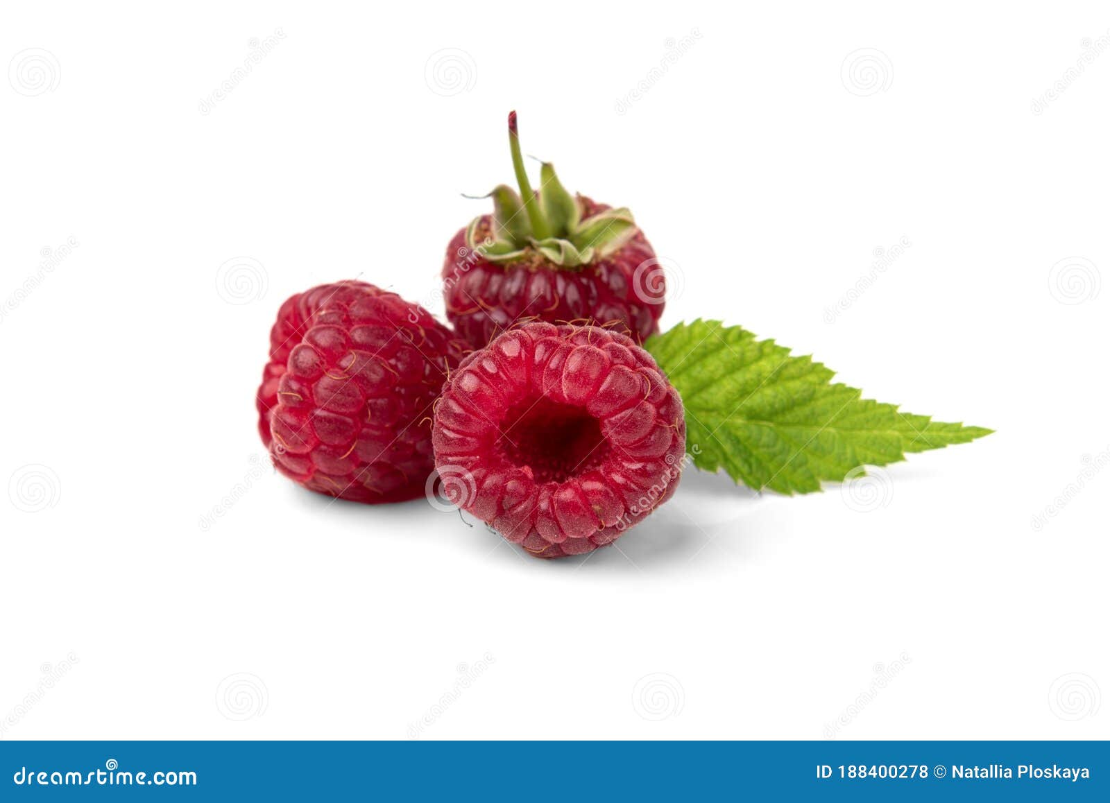 Raspberry Isolated on White Background Stock Photo - Image of macro ...