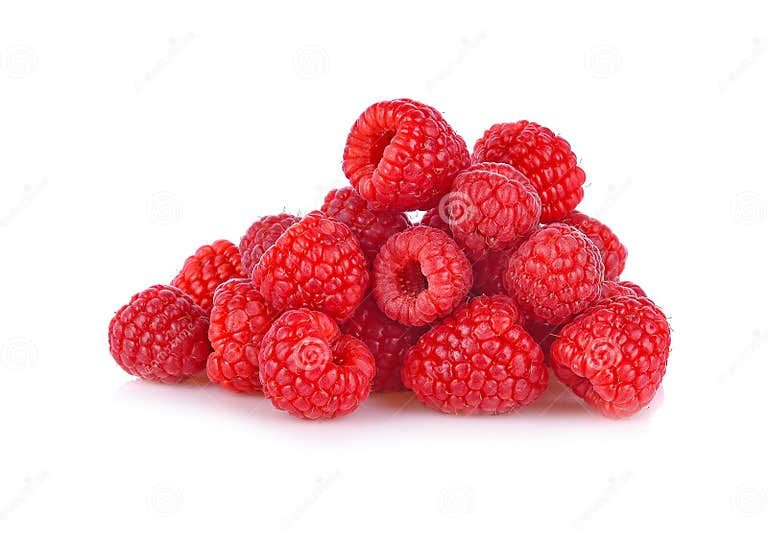 Sweet and Sour Raspberry Isolated on White Background. Look Delicious ...