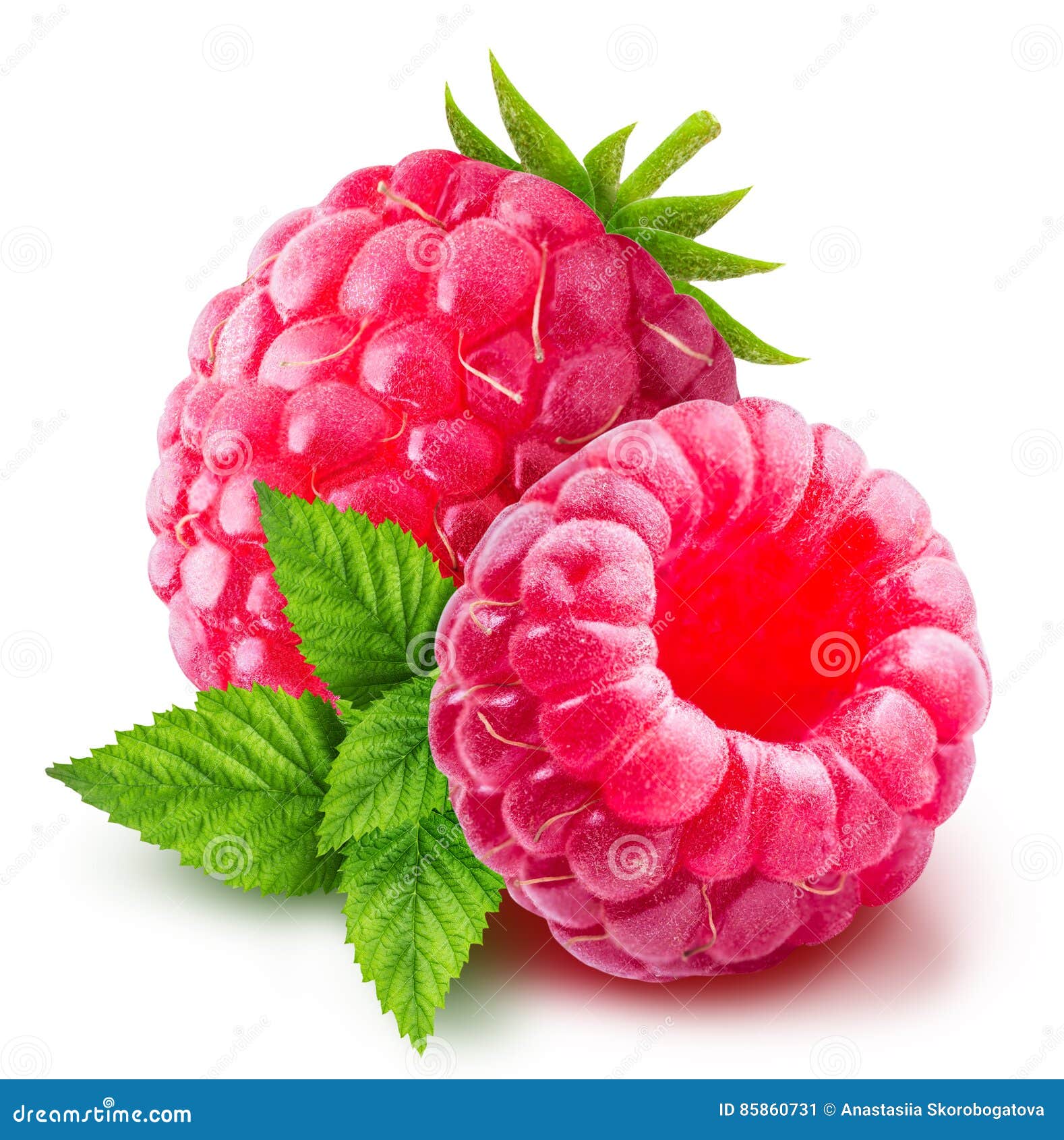 Raspberry Isolated on White Background Stock Image - Image of juicy ...