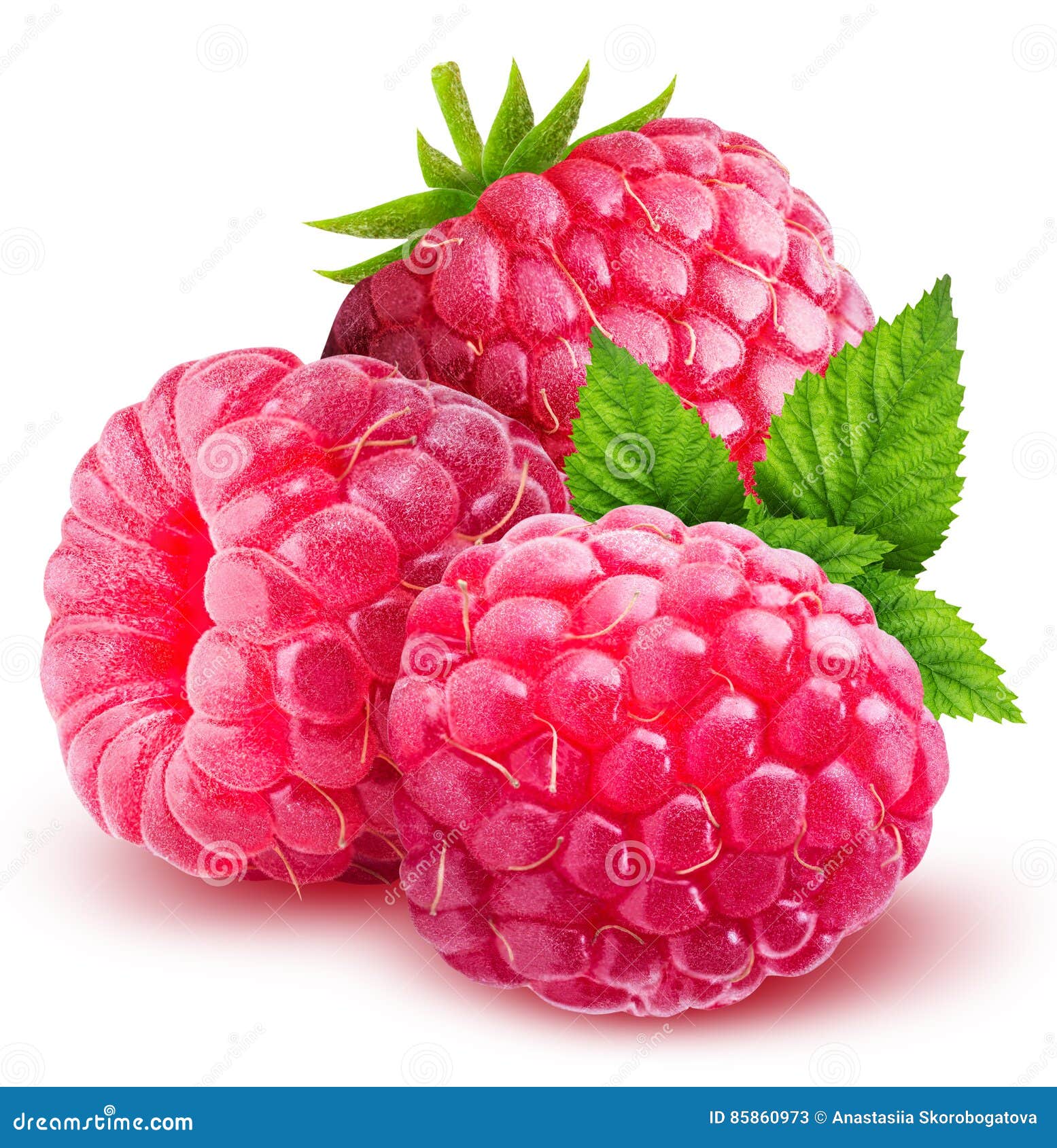 Raspberry Isolated on White Background Stock Image - Image of ...