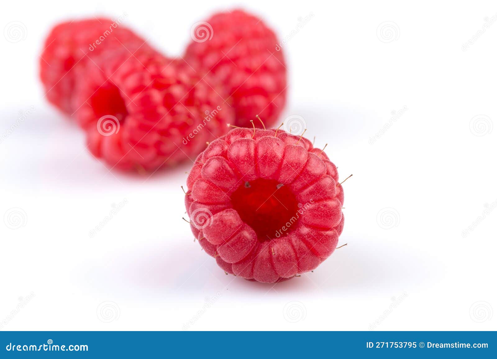 Raspberry Isolated on White Background Stock Image - Image of isolated ...
