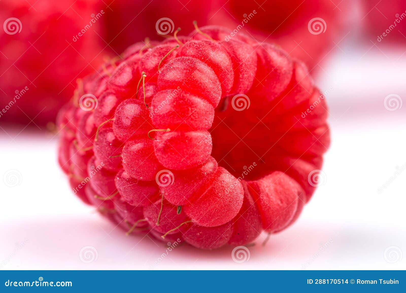 Raspberry Isolated on White Background Stock Photo - Image of vibrant ...