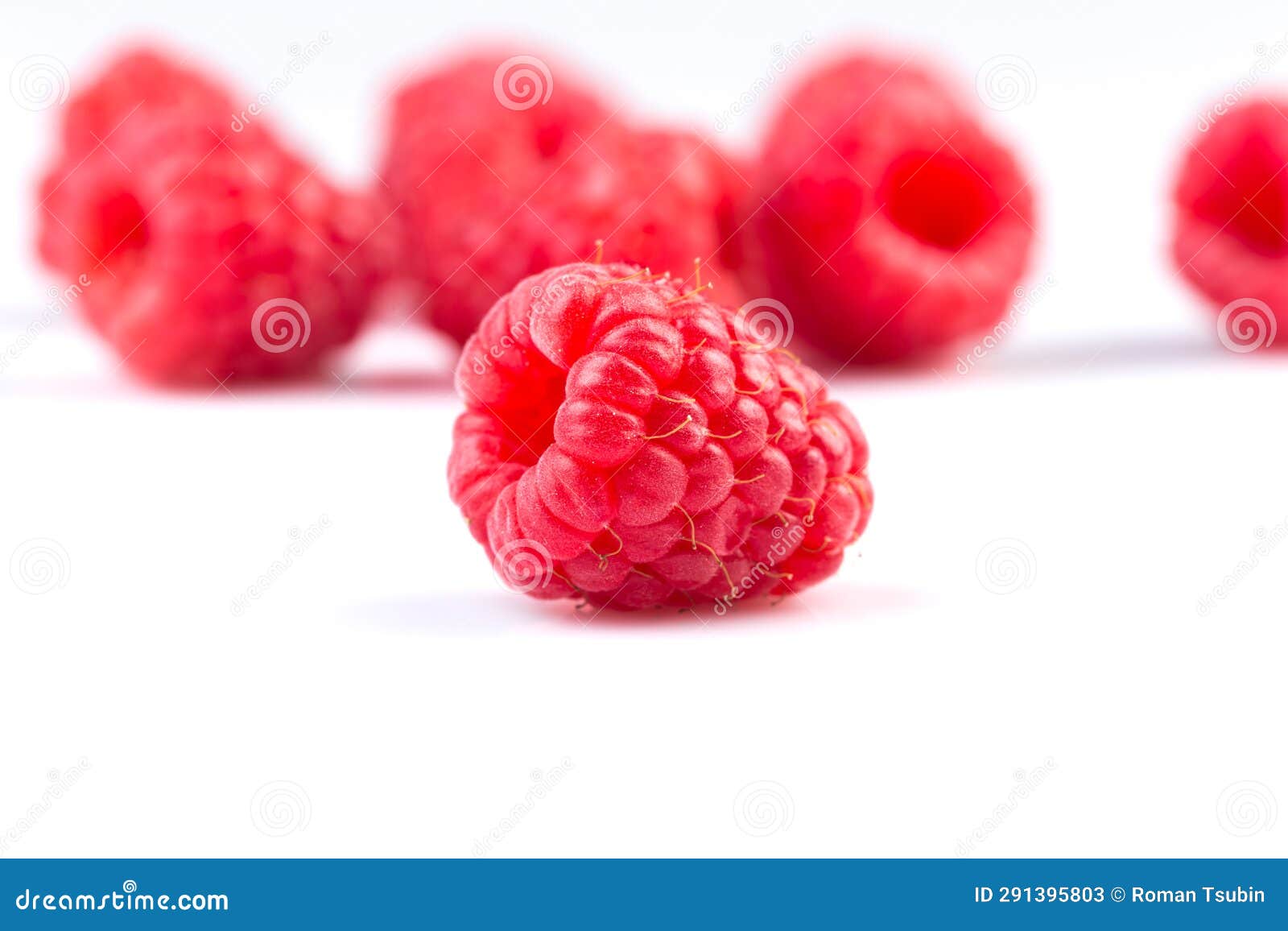 Raspberry Isolated on White Background Stock Image - Image of flavor ...