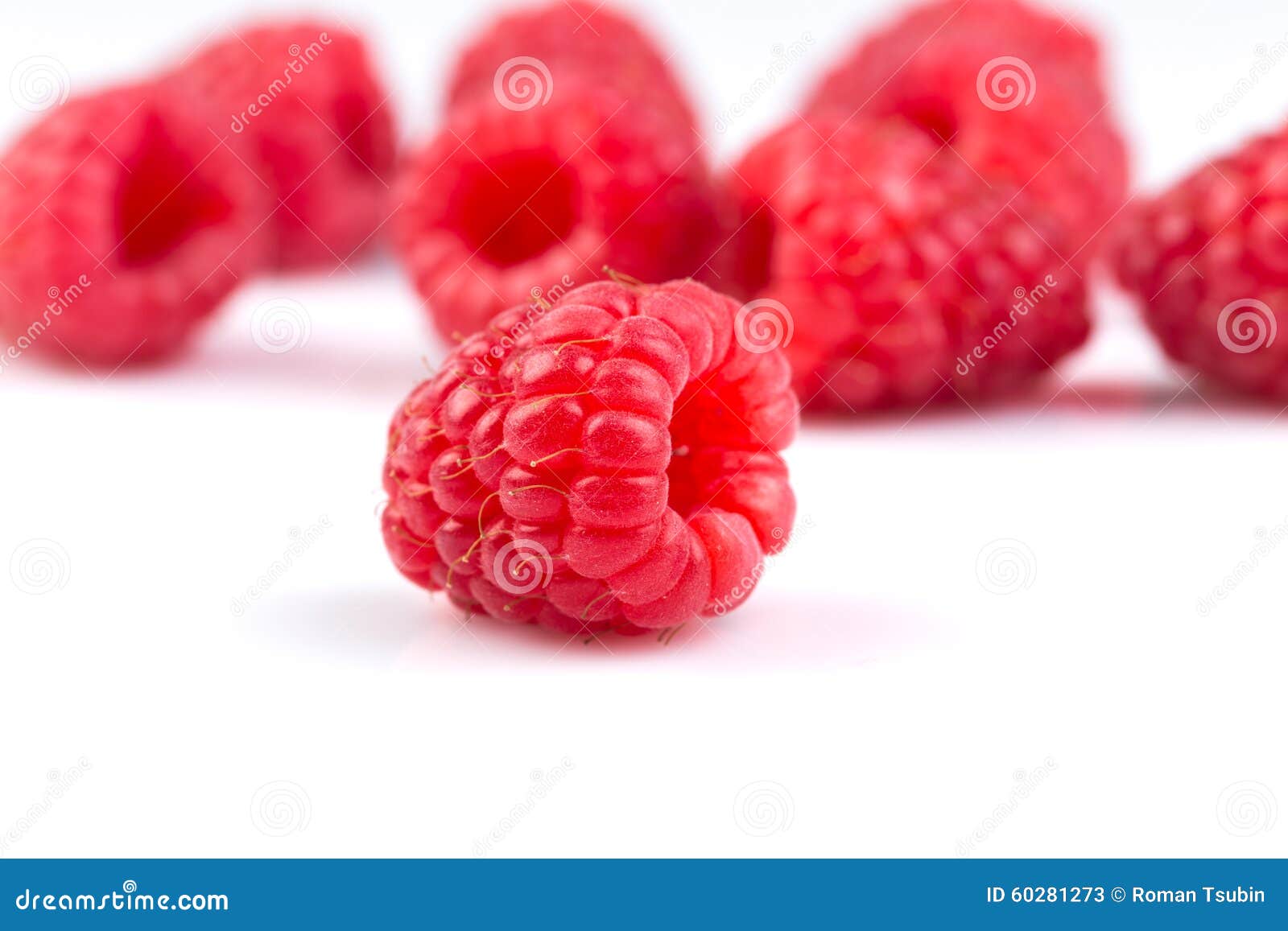 Raspberry Isolated on White Background Stock Image - Image of ...