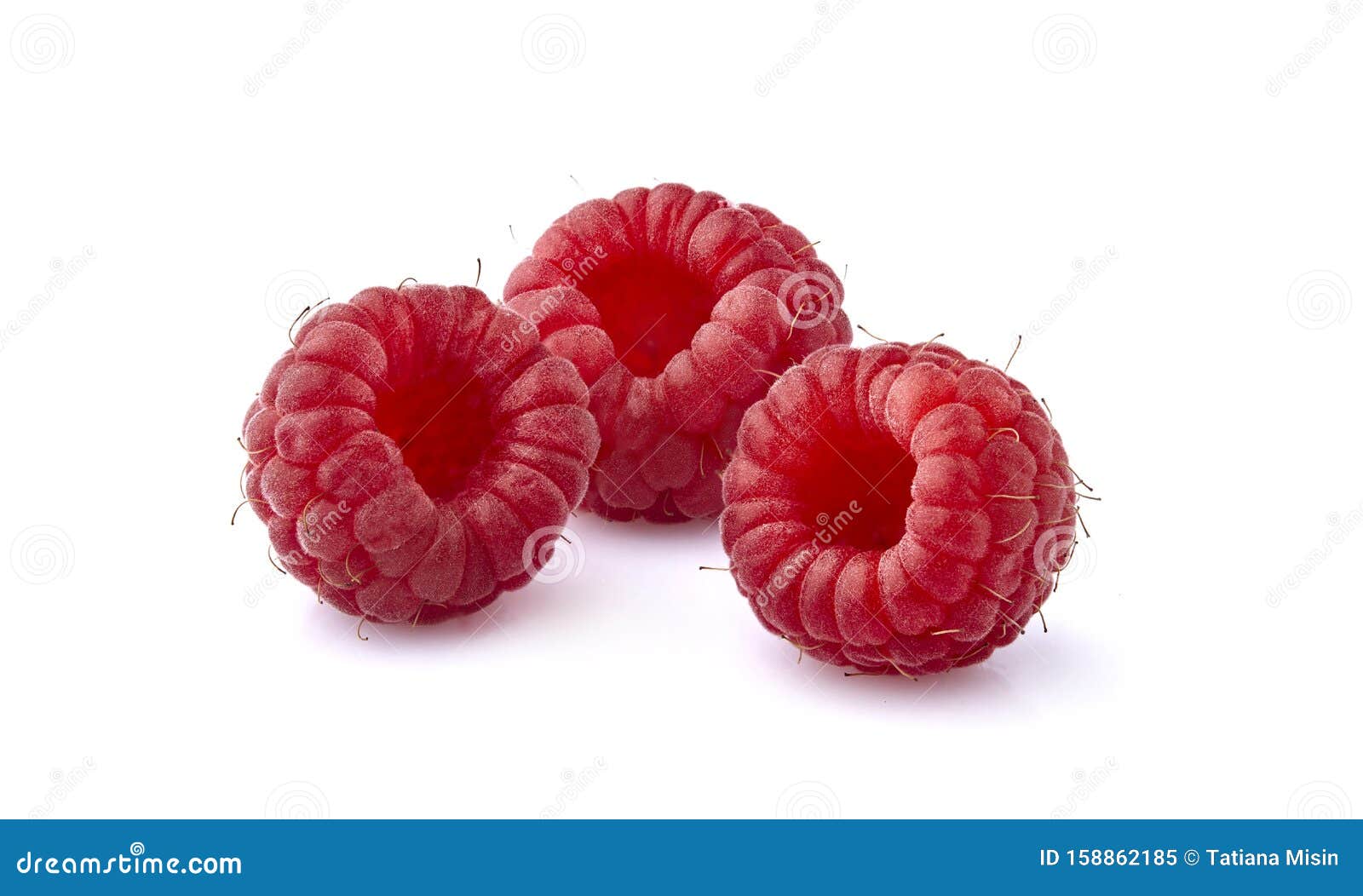 Raspberry Isolated on White Background. Ripe Berries Isolated Stock ...
