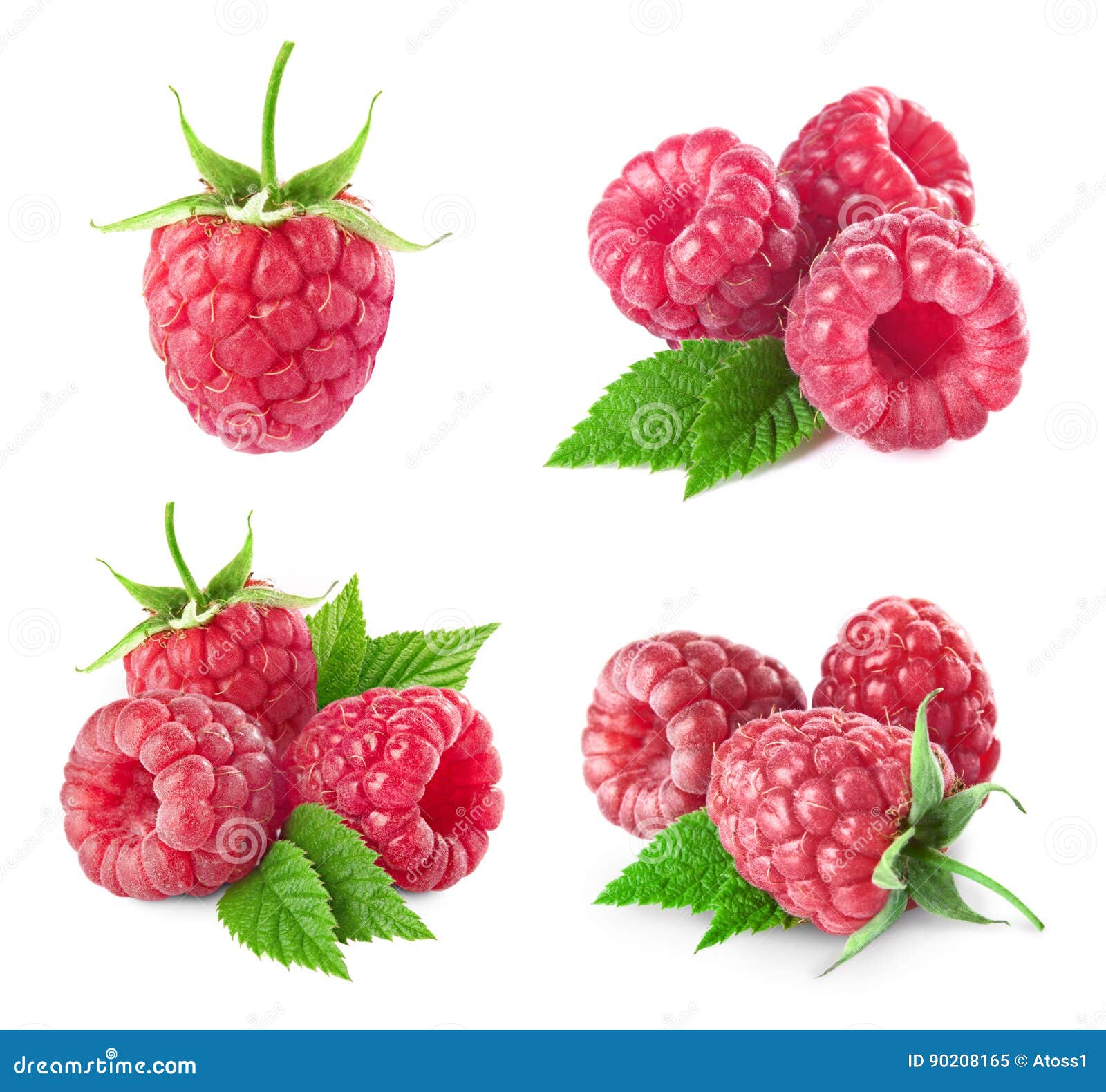 Raspberry Isolated on White Stock Image - Image of sweet, strawberry ...