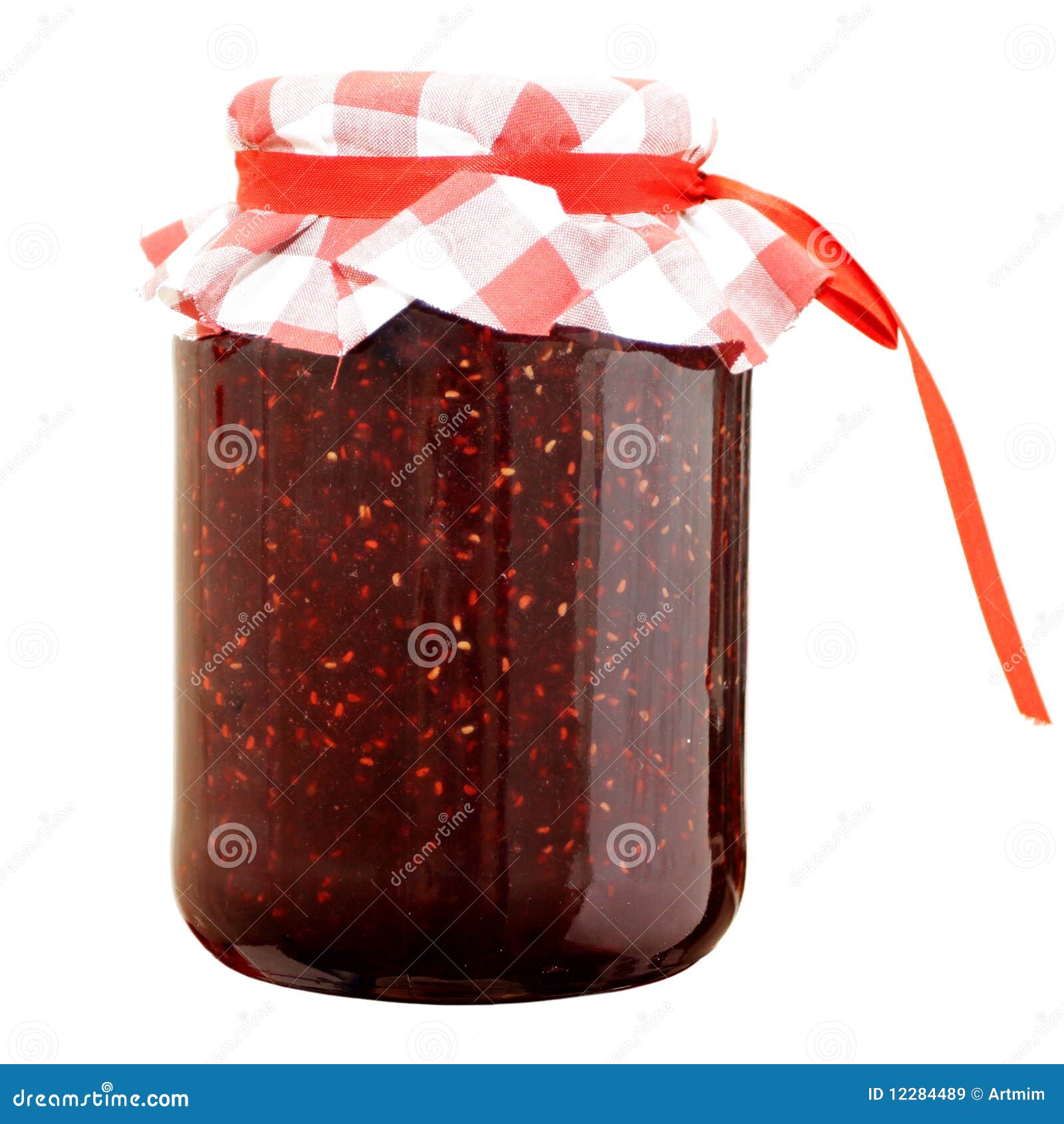 Raspberry jam stock image. Image of jelly, container - 12284489