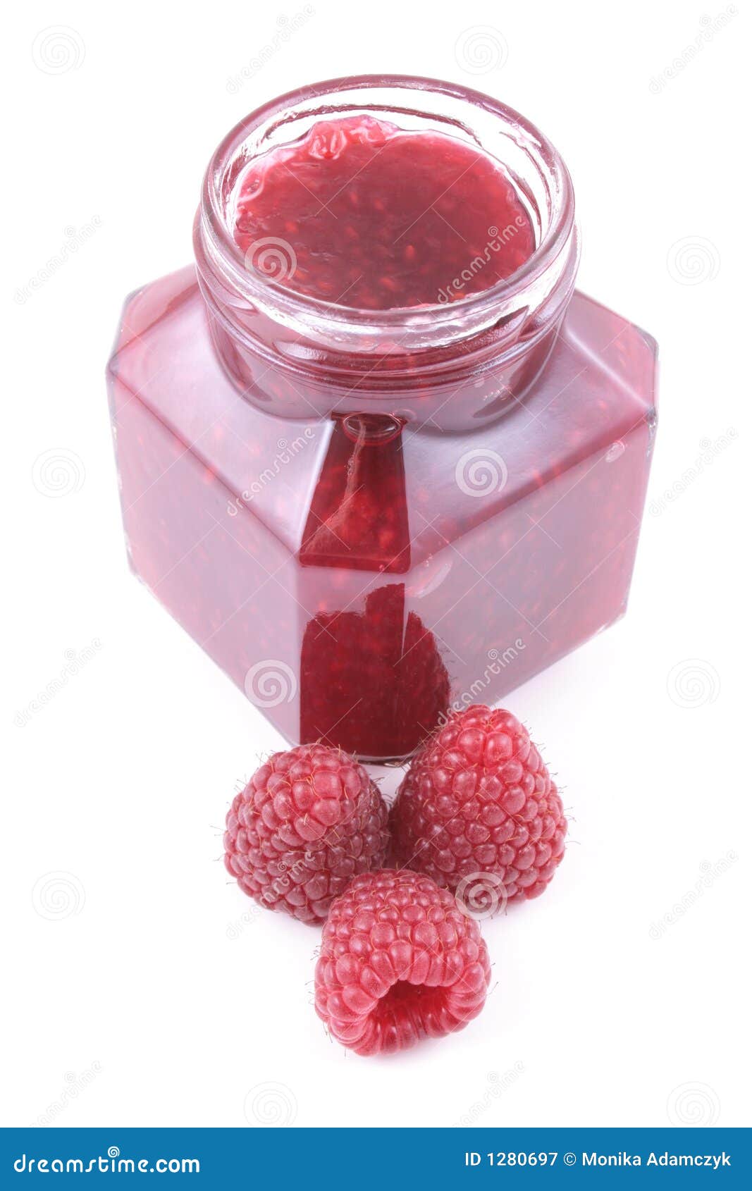 Raspberry jam stock image. Image of fruity, marmelade - 1280697