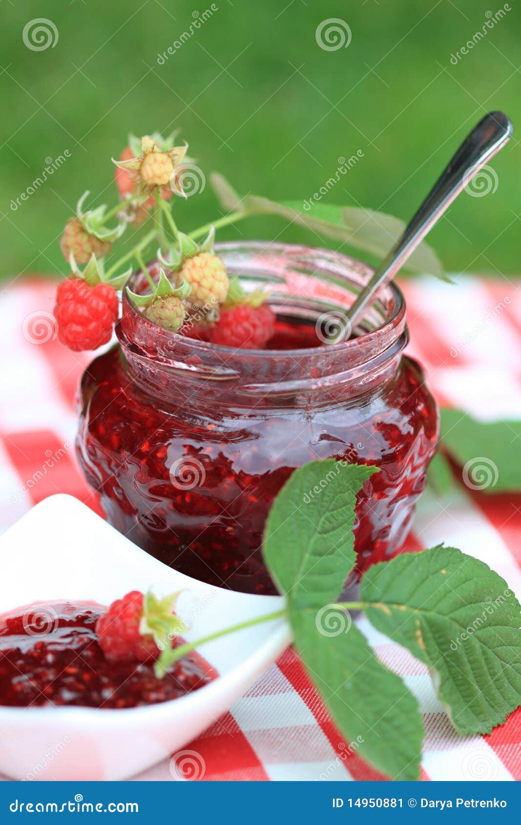 Raspberry jam stock image. Image of juicy, calorie, outdoor - 14950881