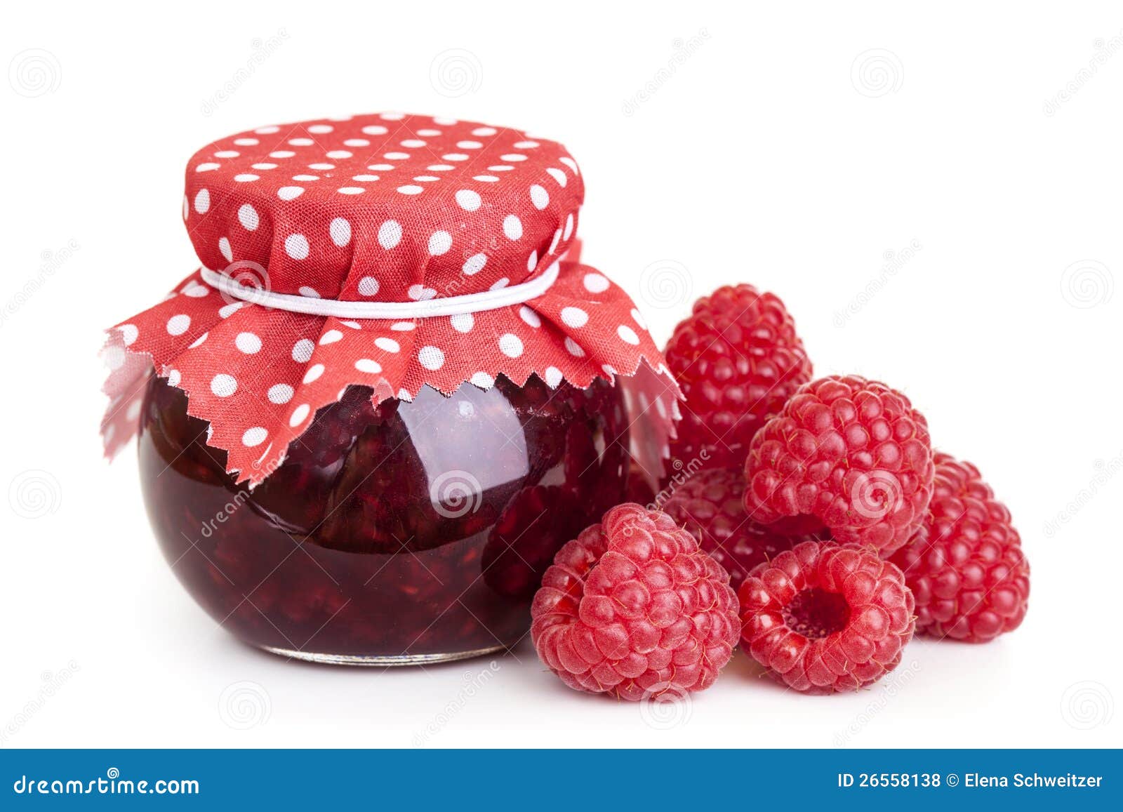 Raspberry jam stock photo. Image of dotted, berry, fresh - 26558138
