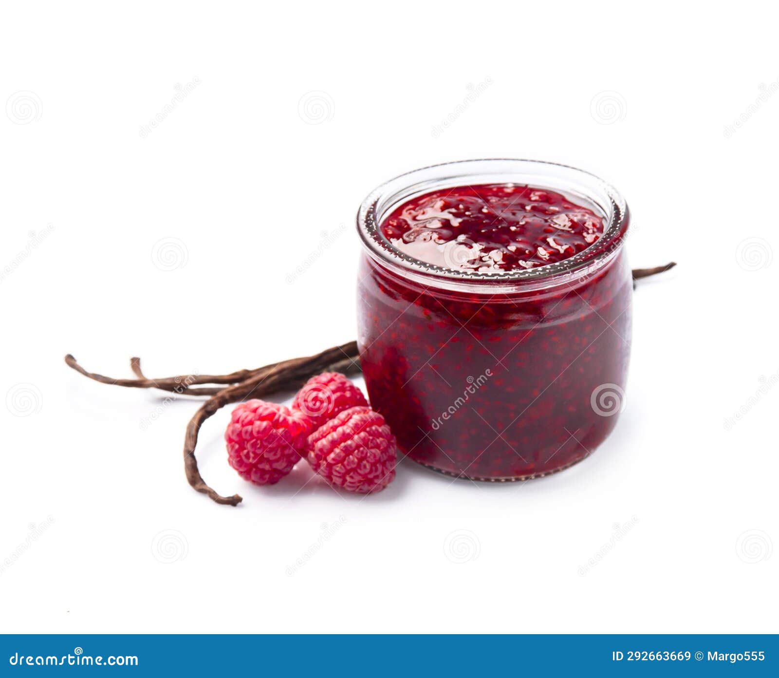 Raspberry Jam with Vanilla Pods Stock Image - Image of vitamin, dessert ...