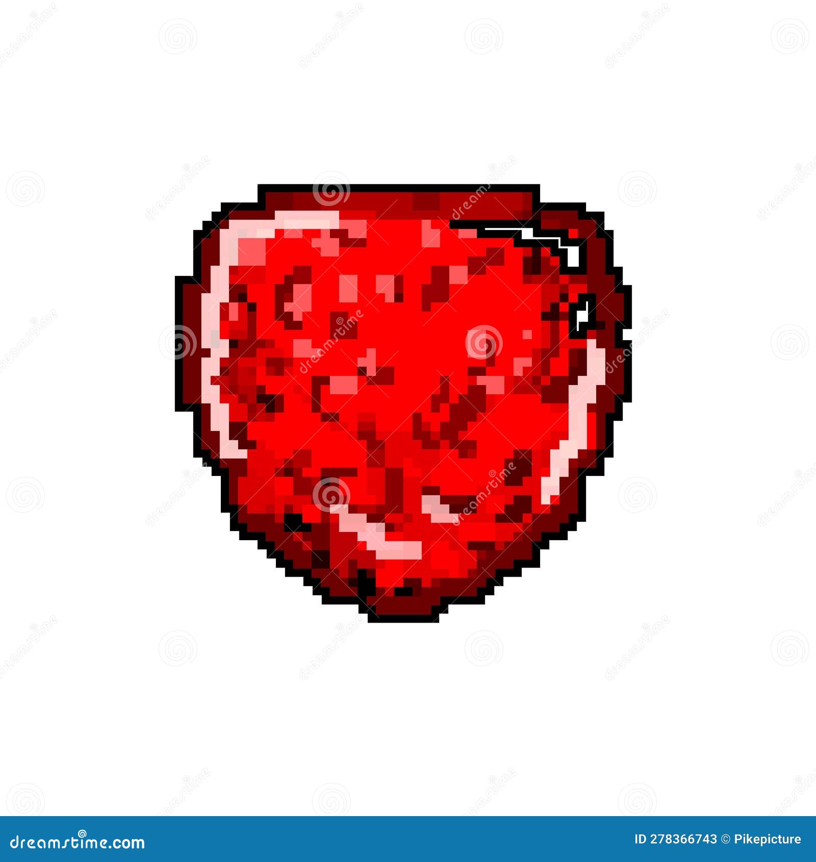 Raspberry Jelly Candy Game Pixel Art Vector Illustration Stock Vector ...