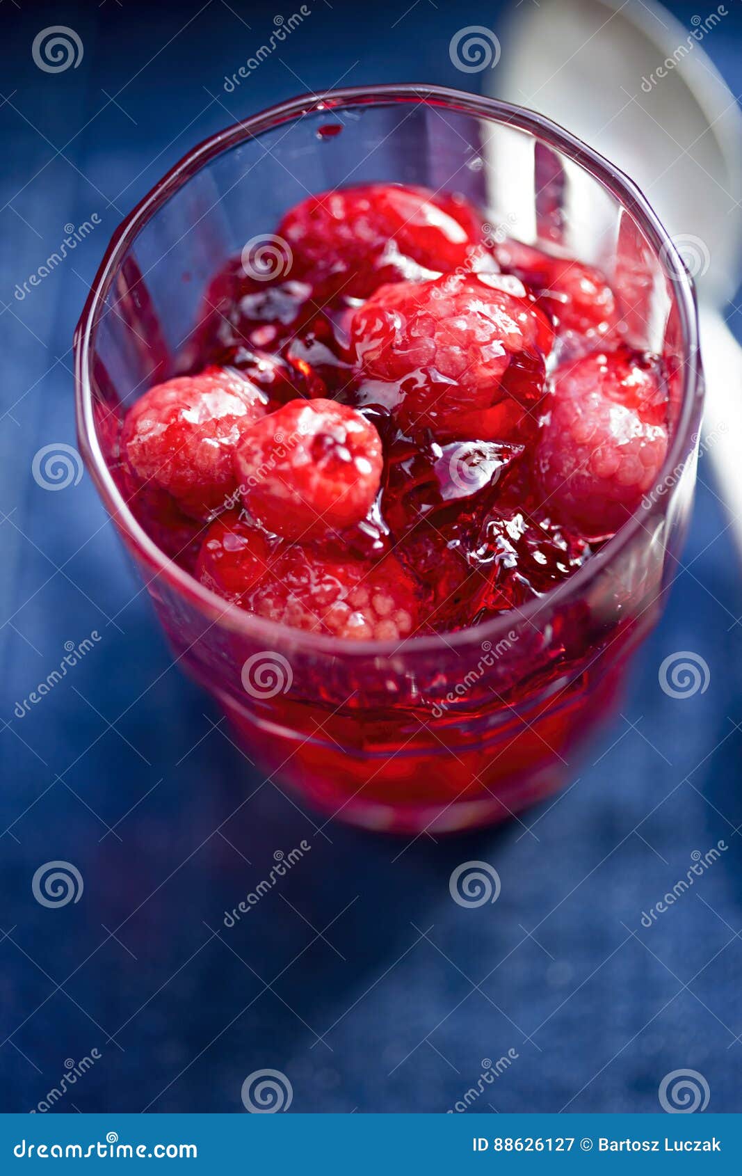 Raspberry jelly stock image. Image of glass, cocktail - 88626127