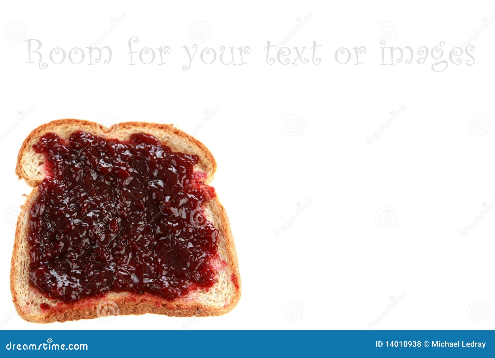 Raspberry Jelly Sandwich Isolated on White Stock Photo - Image of diet ...