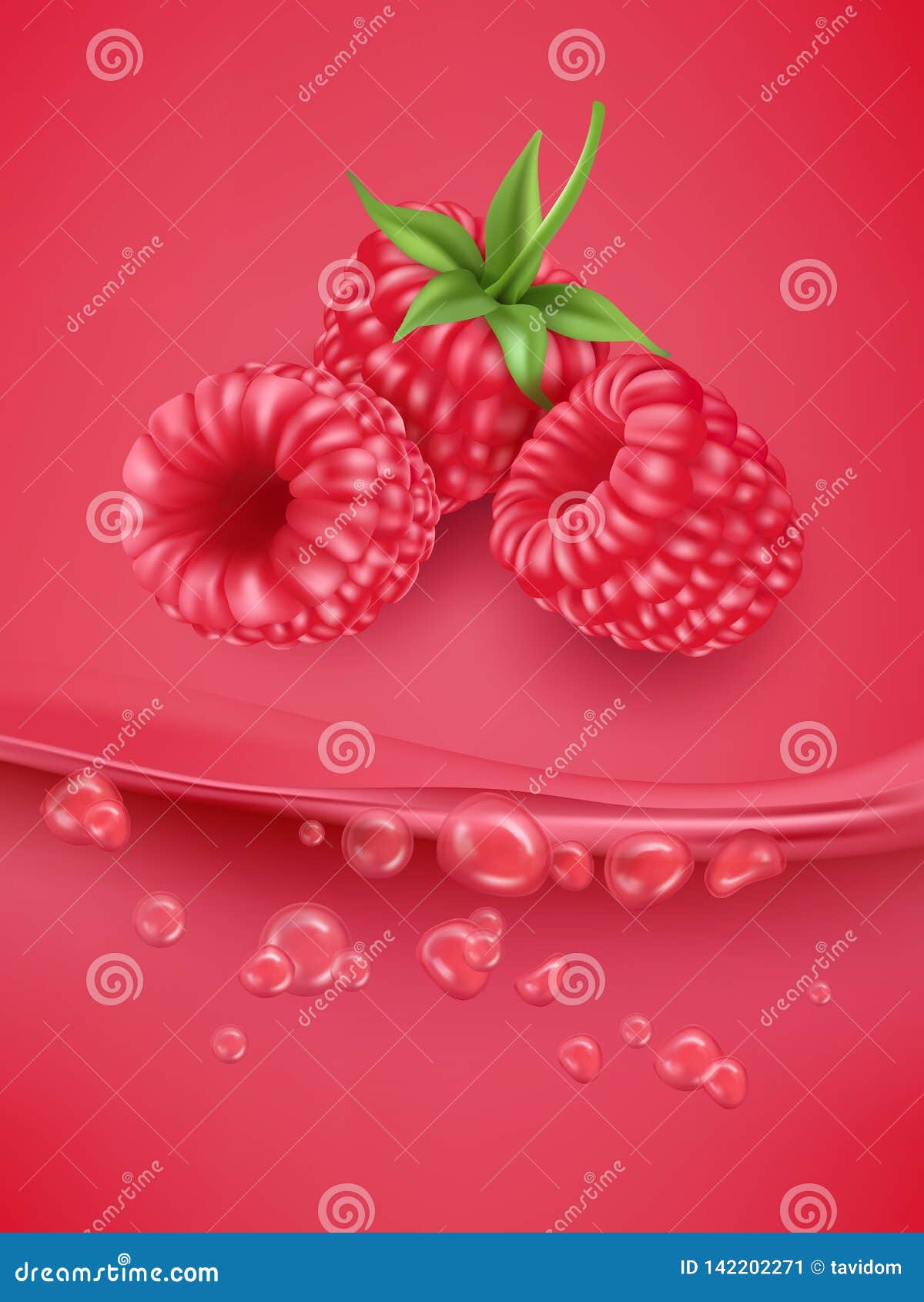 Raspberry Juice Bottle On Green Grass. Fruit Juice Container Package Ad ...