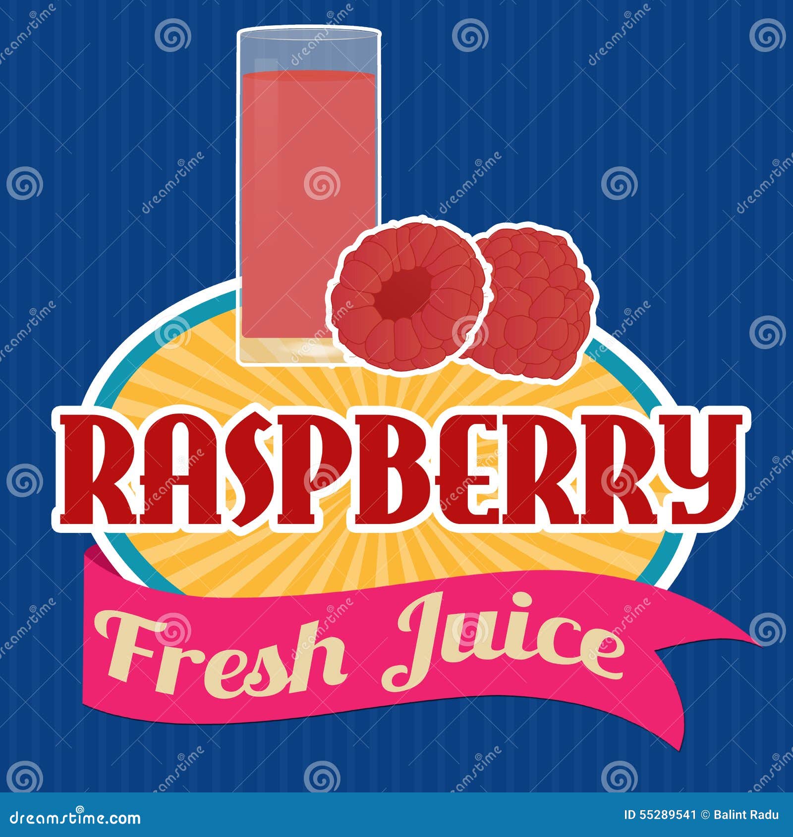 Raspberry Juice Bottle On Green Grass. Fruit Juice Container Package Ad ...