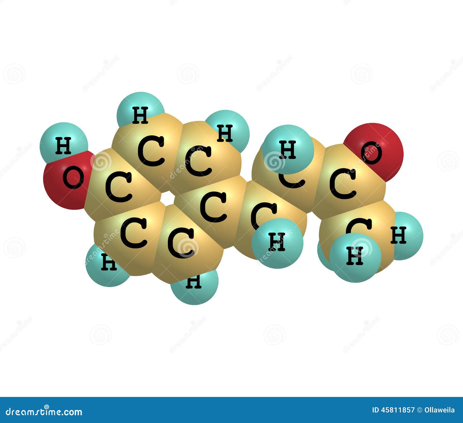 Raspberry Ketone, Chemical Formula And Skeletal Structure Vector ...