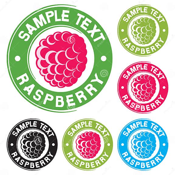 Raspberry label design stock vector. Illustration of nutrition - 23970828