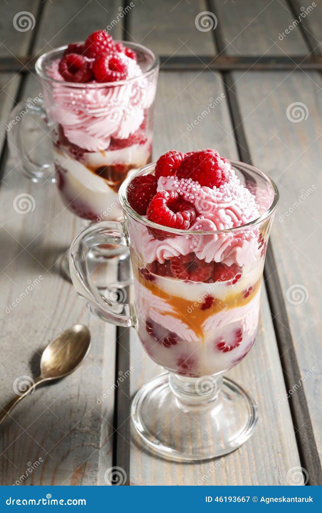 Raspberry layer dessert stock image. Image of party, cafe - 46193667