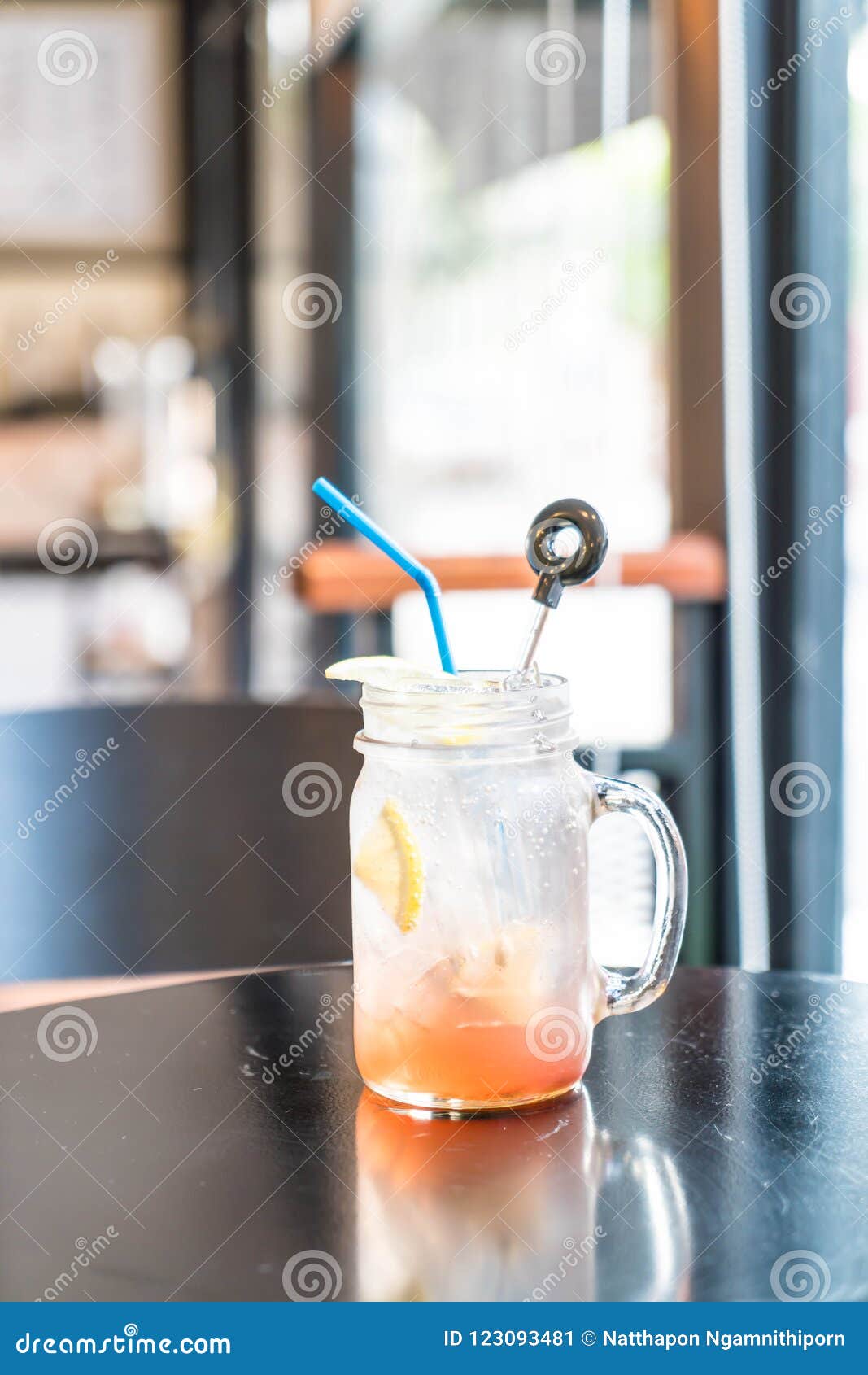 Raspberry and Lemon Soda Glass Stock Image - Image of healthy, cocktail ...