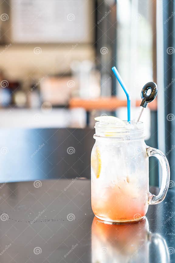 Raspberry and Lemon Soda Glass Stock Image - Image of mint, detox ...