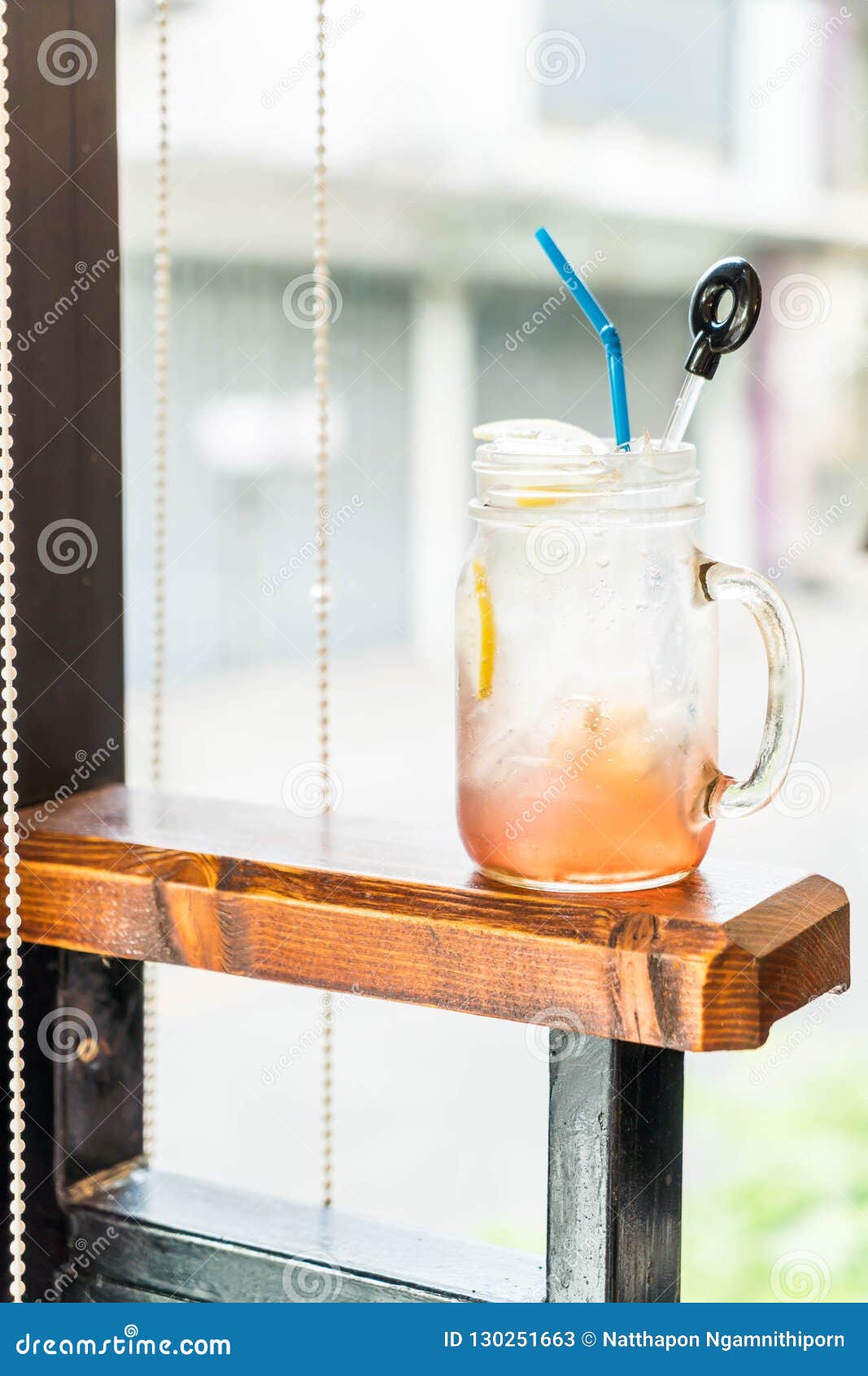 Raspberry and Lemon Soda Glass Stock Image - Image of pink, cool: 130251663