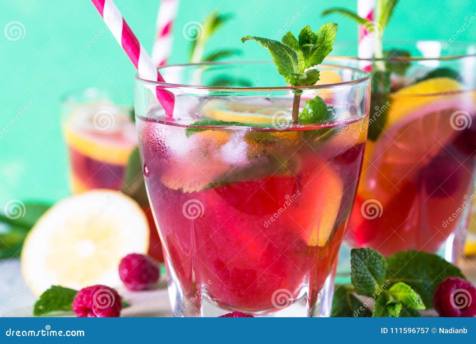Raspberry Lemonade. Iced Summer Drink. Stock Image - Image of grey ...