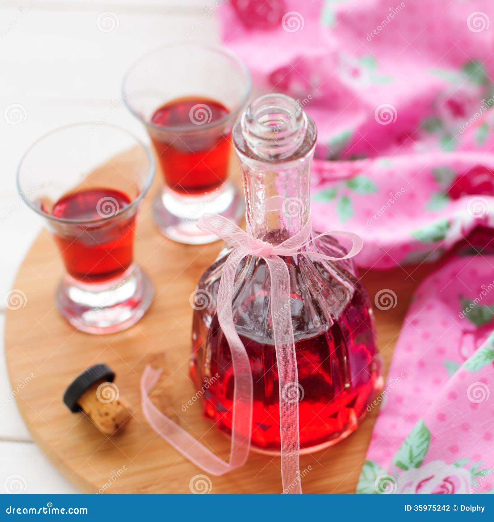 Raspberry Liqueur stock photo. Image of holiday, portion - 35975242