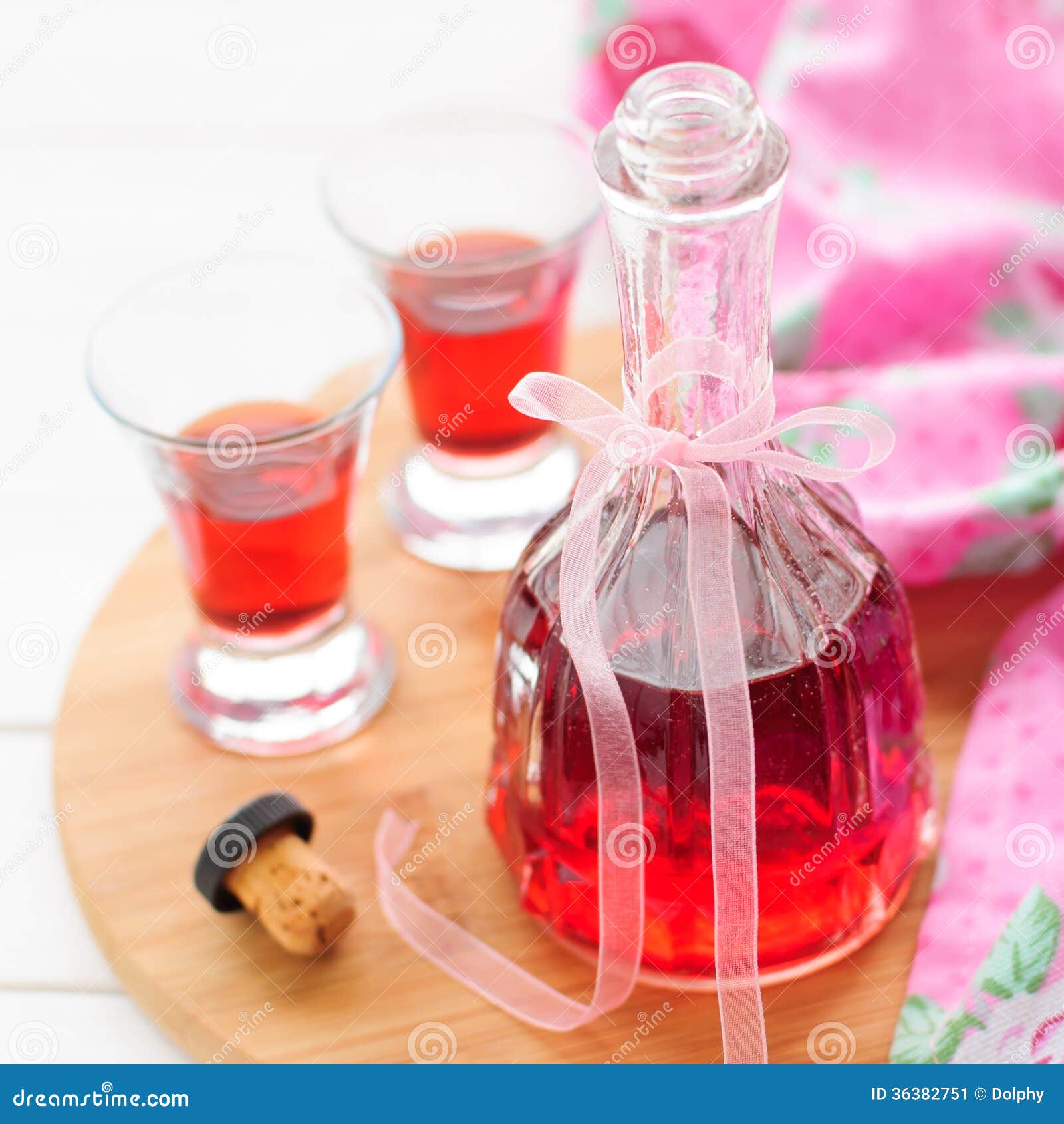 Raspberry Liqueur stock image. Image of pink, liqueur - 36382751