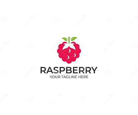 Raspberry Logo Template. Berry Vector Design Stock Vector ...
