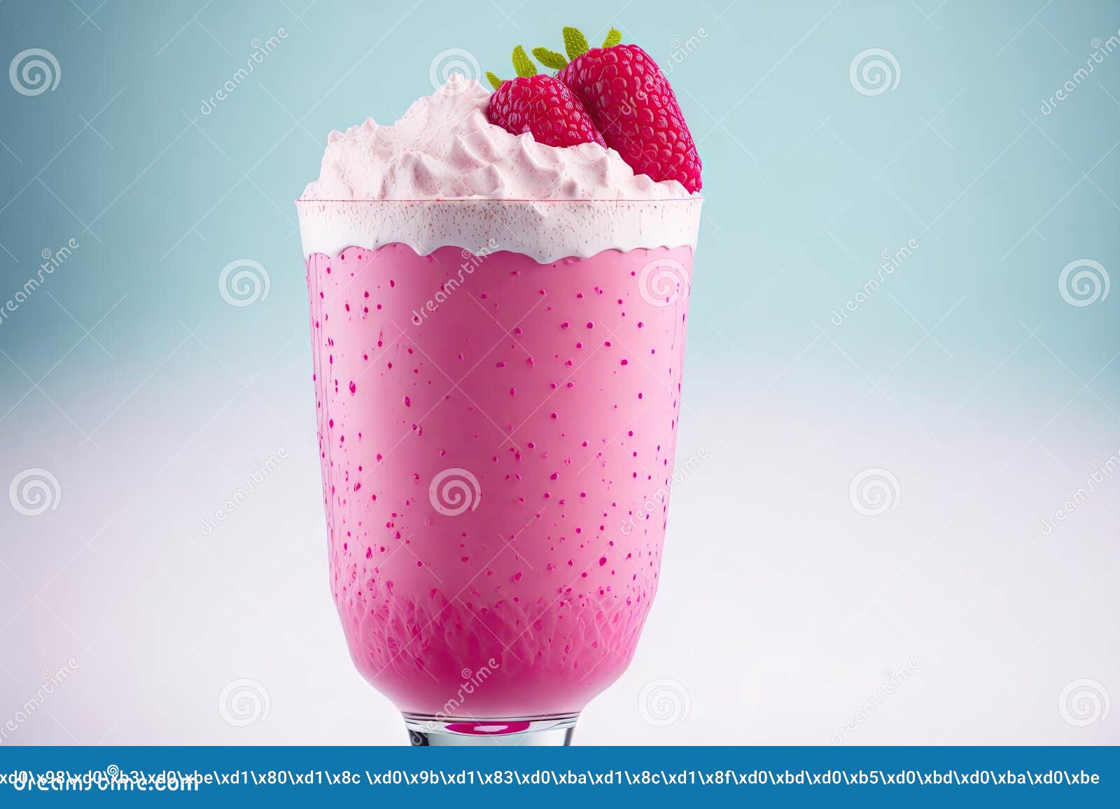 Raspberry Milkshake Isolated on White Background. Ai Generative Stock ...