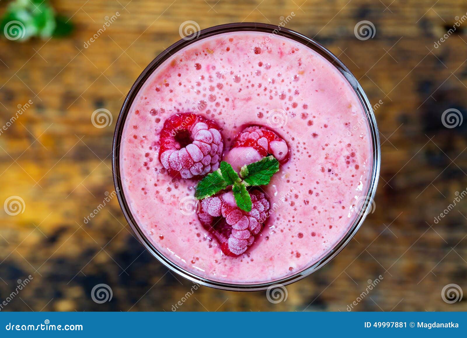 Raspberry milkshake stock image. Image of cocktail, drink - 49997881