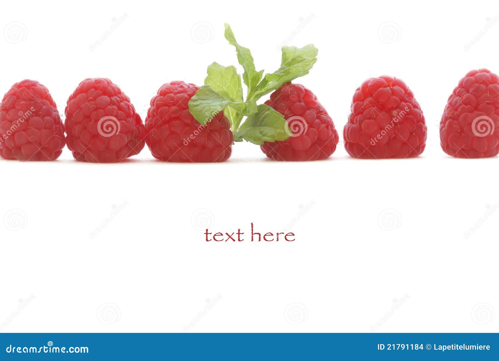 Raspberry mint stock photo. Image of raspberry, dessert - 21791184