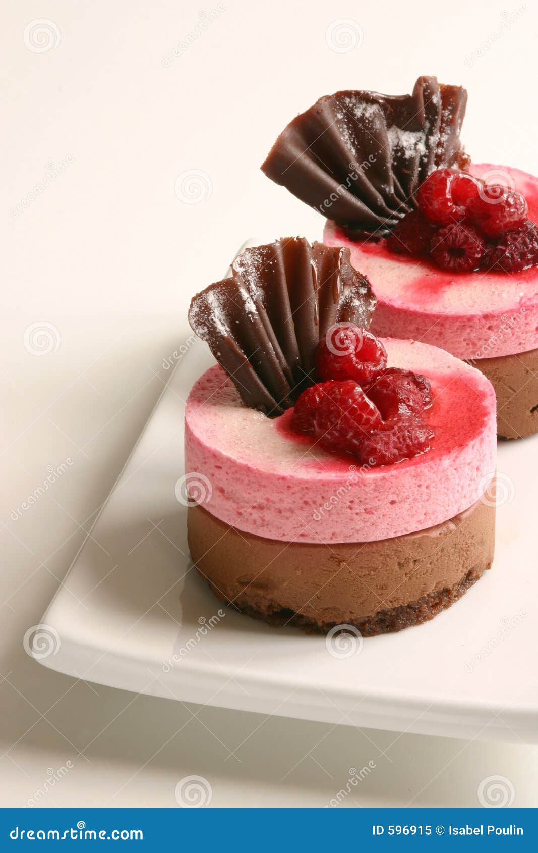 Raspberry mousse stock image. Image of delicious, layer - 596915