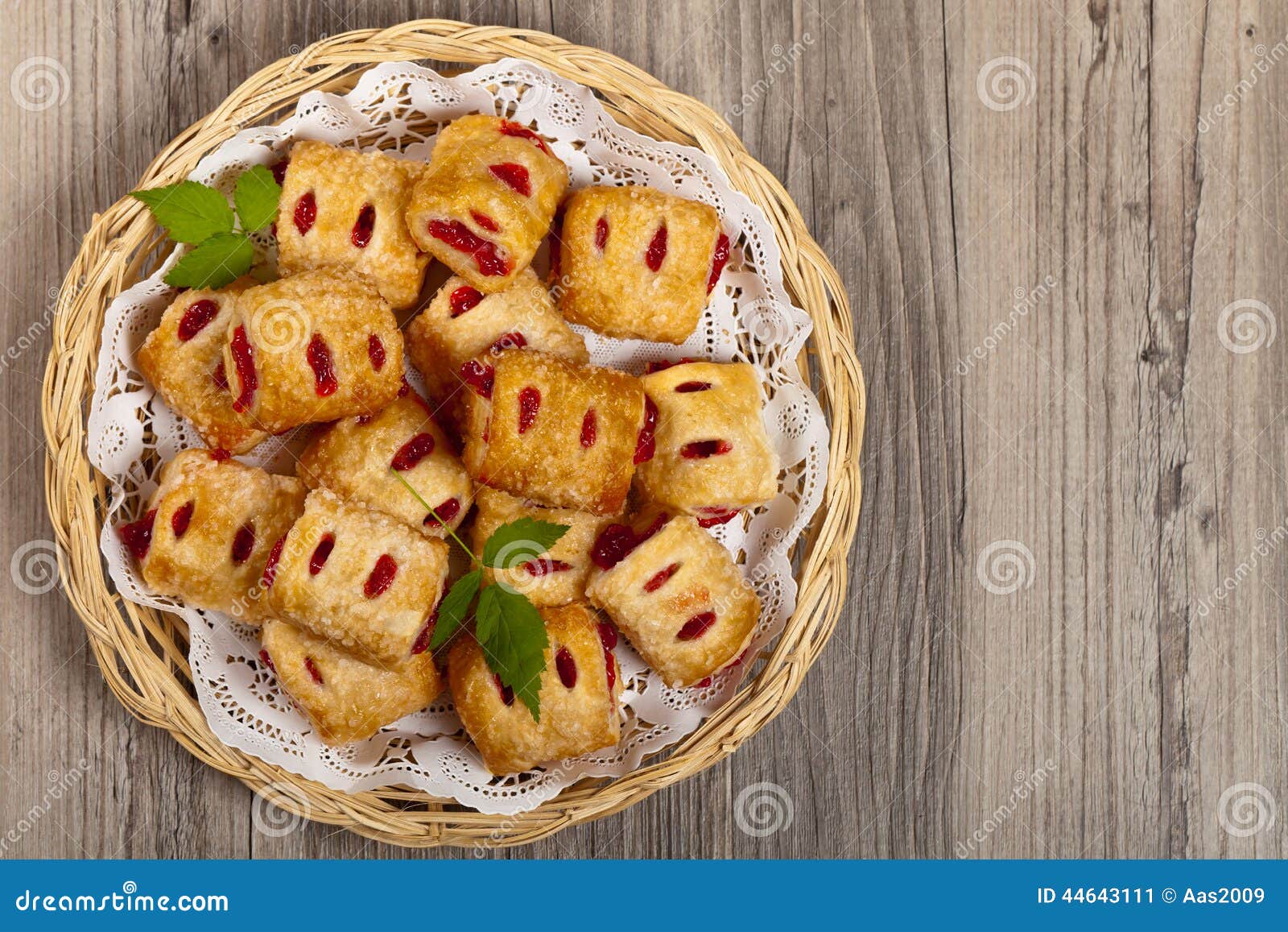 Raspberry pastries stock image. Image of bakery, cream - 44643111