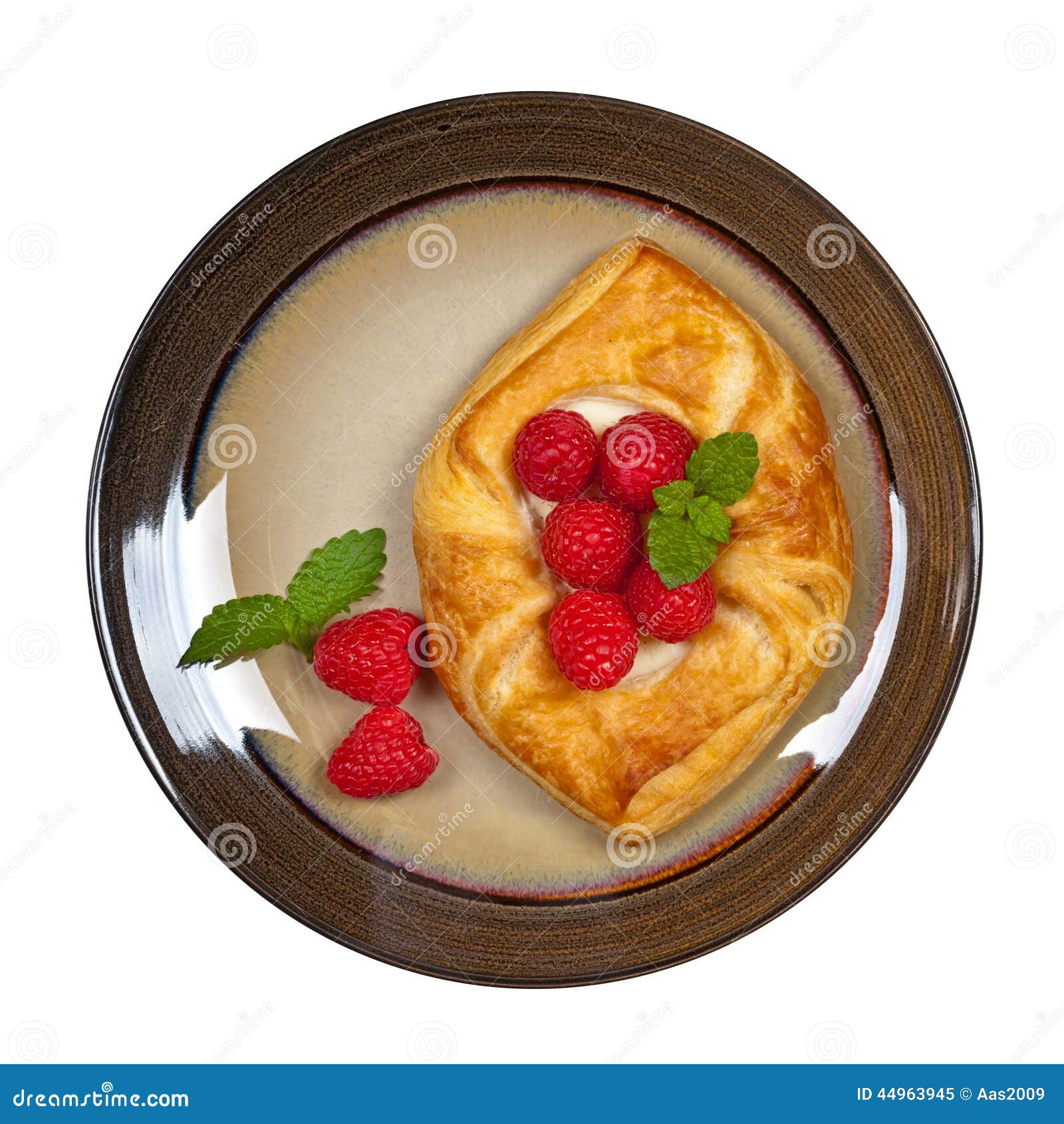 Raspberry pastries stock image. Image of custard, cooked - 44963945