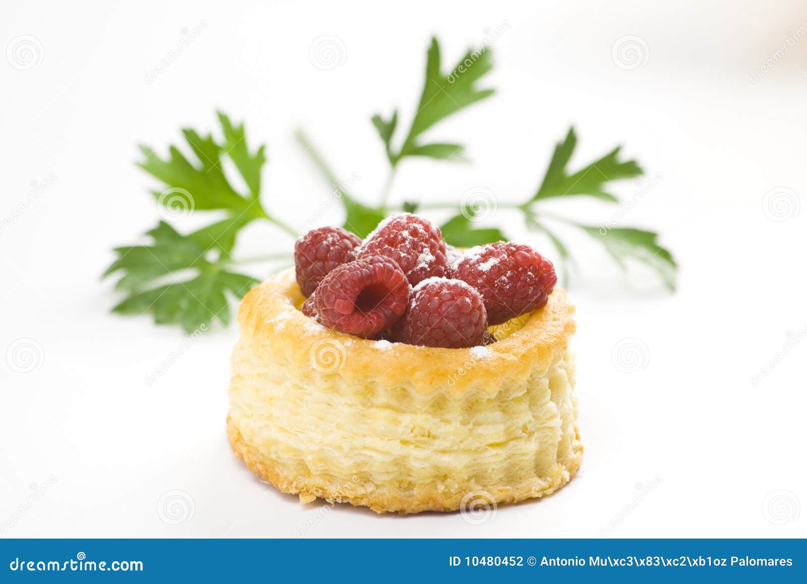 Raspberry Pastry Cream and Decorated Stock Photo - Image of bakery ...