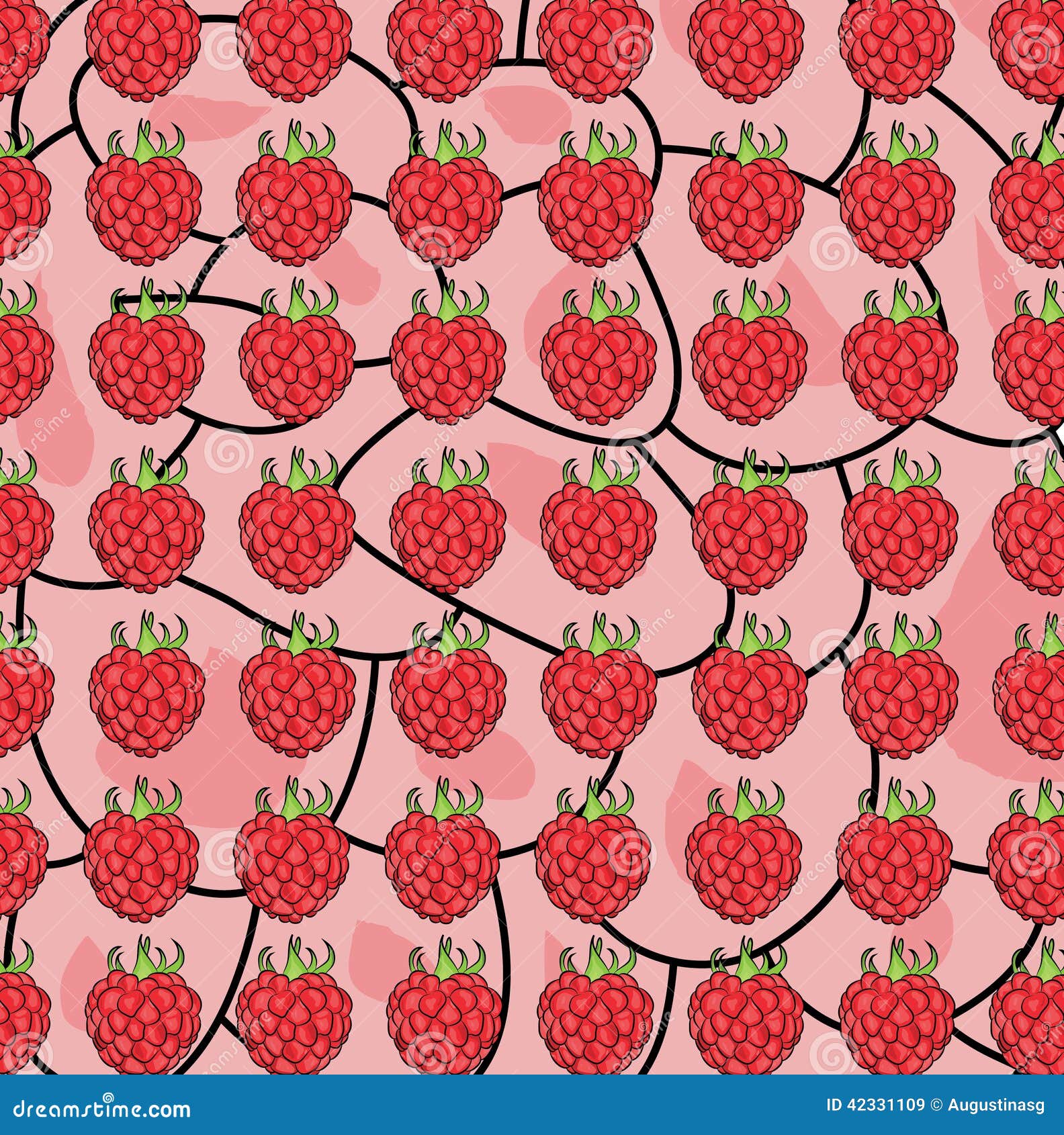 Raspberry pattern stock illustration. Illustration of apple - 42331109