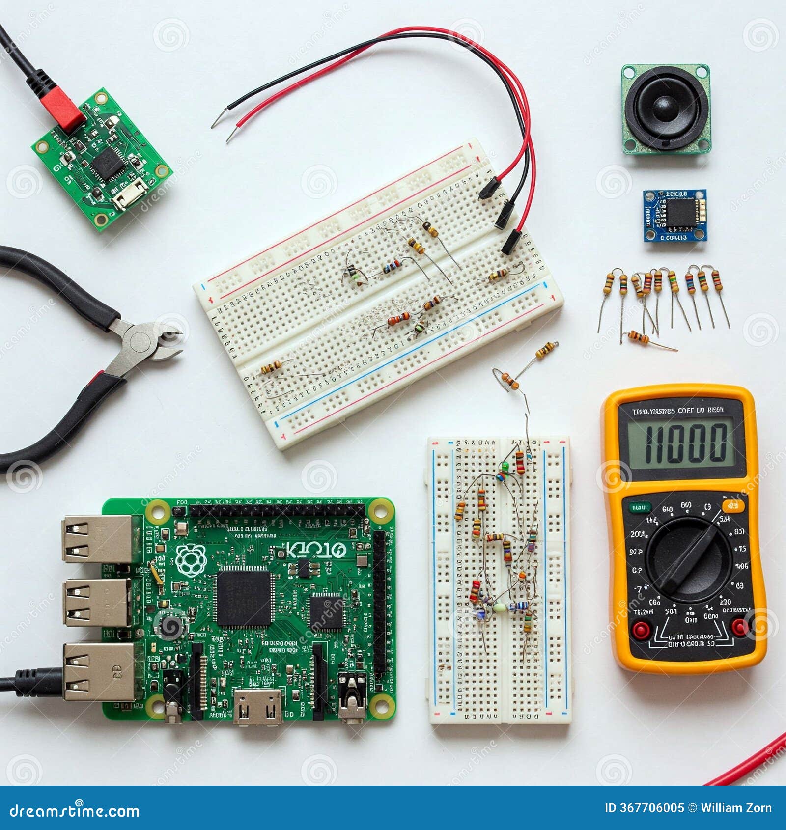 Breadboard Prototyping Electronics Icon Color Illustration Cartoon ...