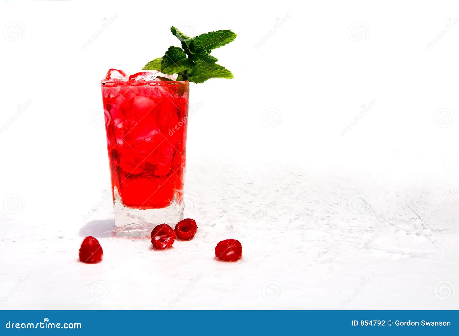 Raspberry Refresher stock photo. Image of cold, leaves - 854792